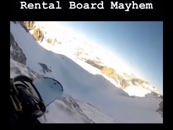 No Fall Zone, Jerry! Snowboarder falls down entire back country line ...