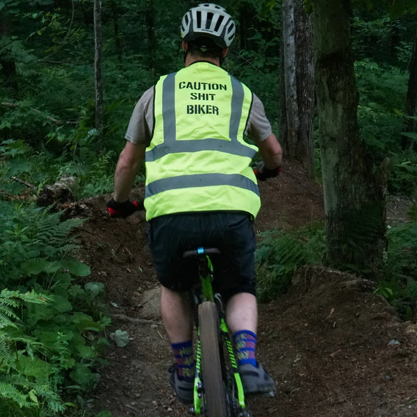 Caution Shit Biker Vest - Jerry of the Day